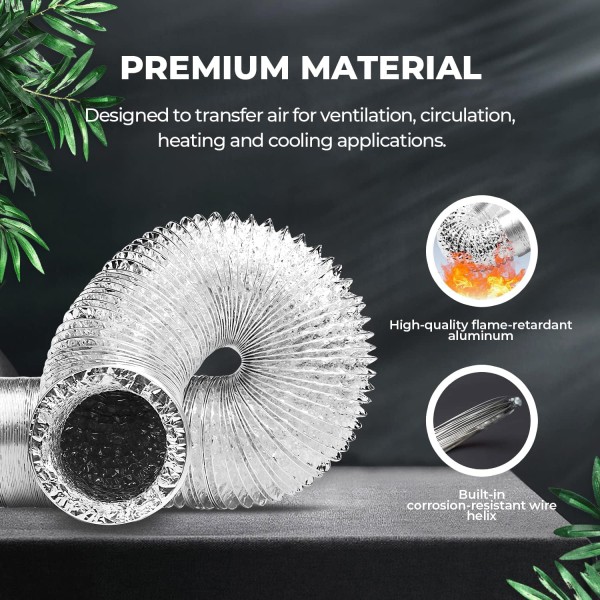 Ống gió mềm D100| FLexible Aluminum Air Pipe D100